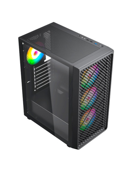 RAIDMAX VECTOR SERIES V211 / Rainbow LEDs / VIDRIO TEMPLADO